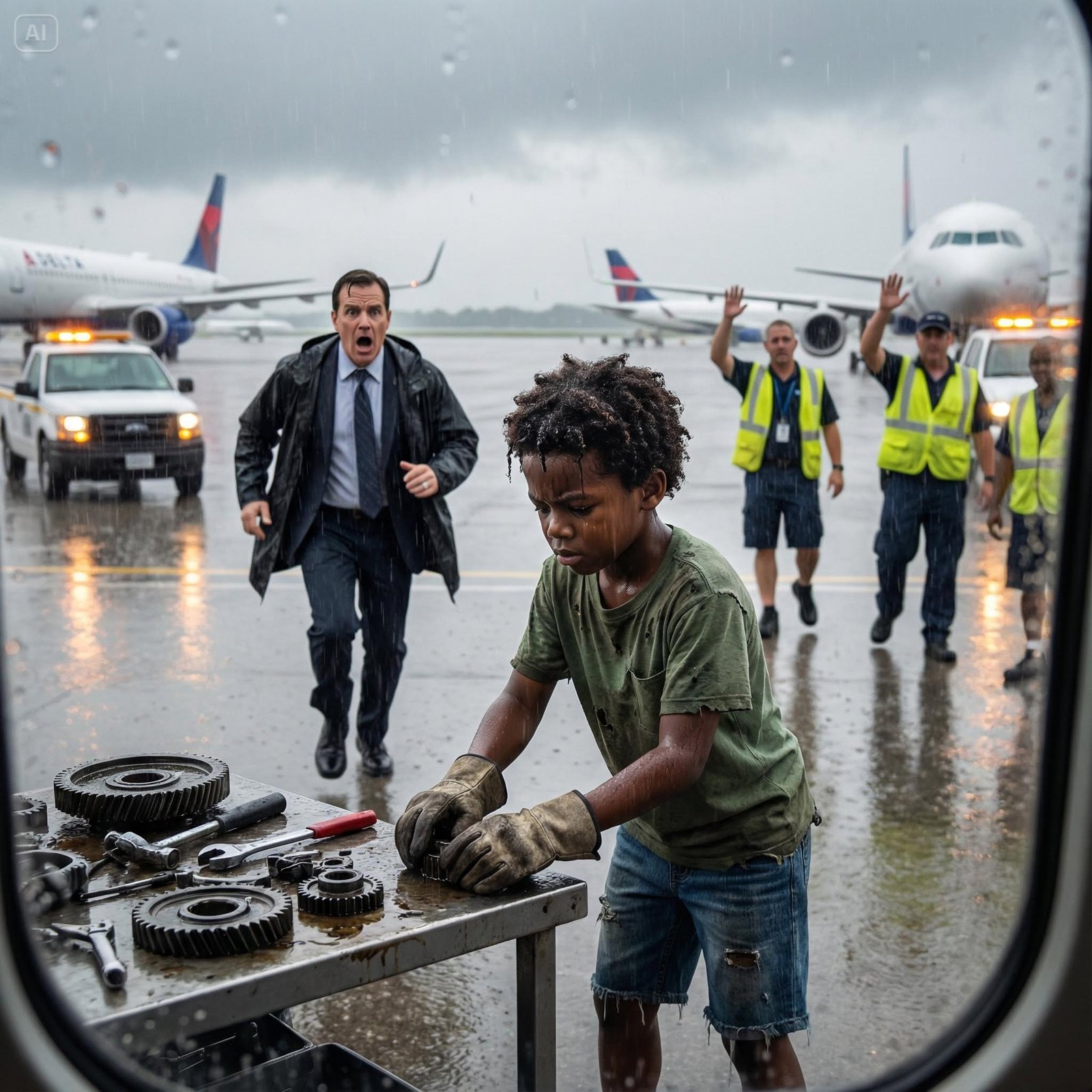 Everyone laughed—until a homeless Black girl solved the billionaire’s jet engine failure when no ...